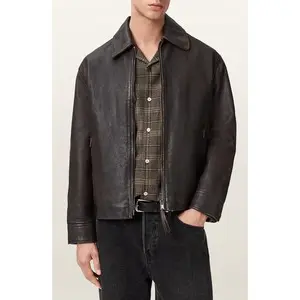 ALLSAINTS Garrison Leather Jacket - Black