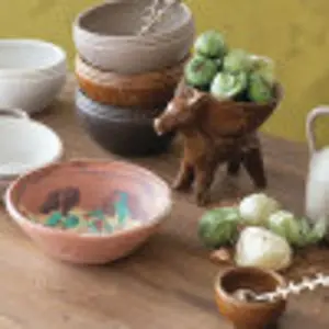 STORIED HOME Terra-cotta Decorative Bowl