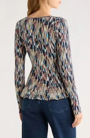 Ulla Johnson Rosalia Space Dye Cotton Knit Top