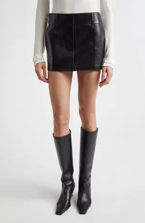 STAND STUDIO Jayda Leather Miniskirt