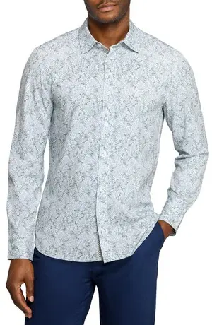 CON.STRUCT Woods Woven Long Sleeve Basic - White/green