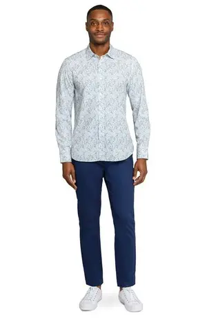 CON.STRUCT Woods Woven Long Sleeve Basic - White/green