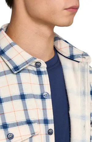 CON.STRUCT Plaid Shirt Jacket - Ivory