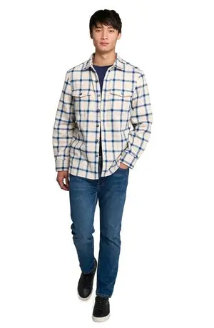 CON.STRUCT Plaid Shirt Jacket - Ivory
