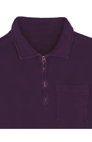 FORTELA Yale Fleece Quarter Zip Sweatshirt - Violet