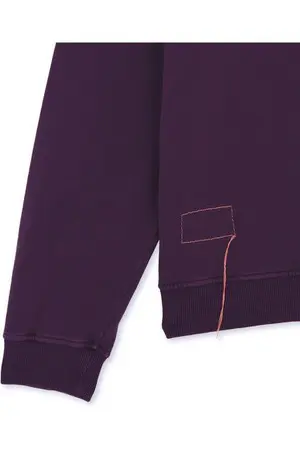 FORTELA Yale Fleece Quarter Zip Sweatshirt - Violet