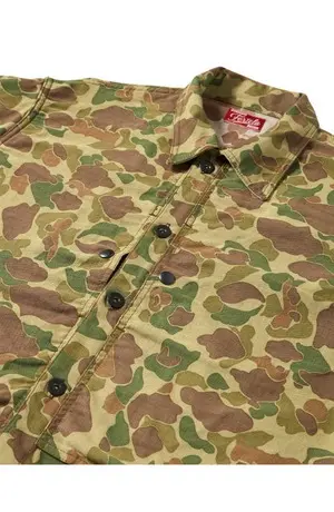 FORTELA Frog Cotton Camouflage Overshirt
