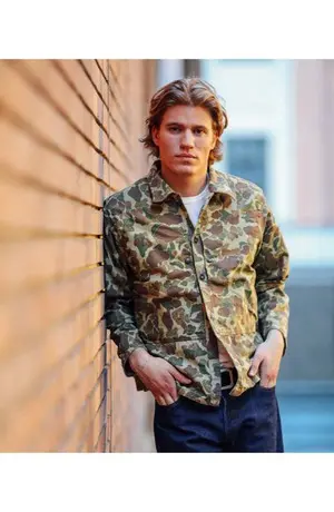 FORTELA Frog Cotton Camouflage Overshirt