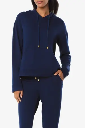 Helen Jon Hoodie With Front Pocket - Navy