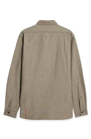 FORTELA Otero Carbon Chambray Shirt - Grey