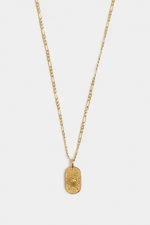 KATIE LOXTON Leo Waterproof Zodiac Necklace - Gold