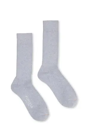 FORTELA Fortela Mid-Length Lisle Cotton Socks Grigioch1