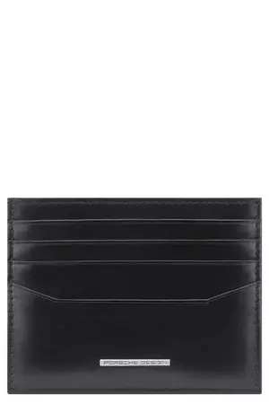 Porsche Design Roadster Classic Leather Card Case - Black