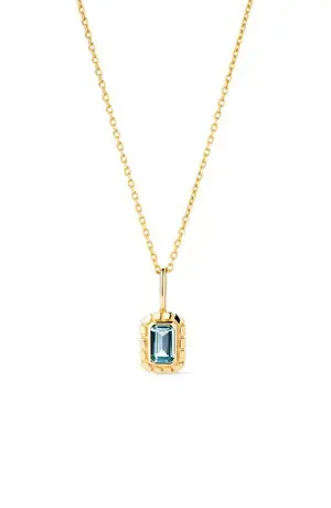 ANA LUISA Heirloom Charm Necklace - Blue Topaz