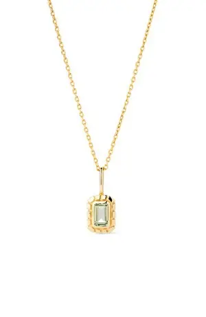 ANA LUISA Heirloom Charm Necklace - Green Saphire