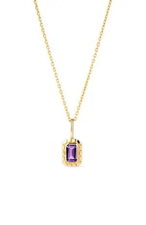 ANA LUISA Heirloom Charm Necklace - Pink Amethyst