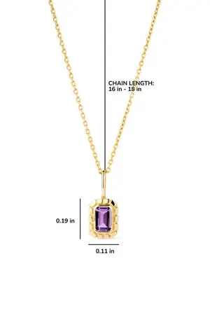 ANA LUISA Heirloom Charm Necklace - Pink Amethyst