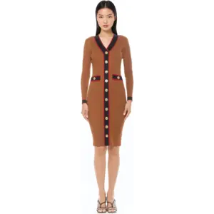 ALEXIA ADMOR Janet Knit Dress - Camel