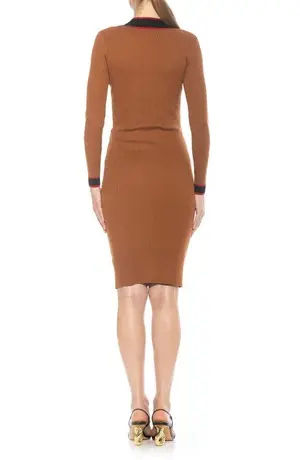 ALEXIA ADMOR Janet Knit Dress - Camel