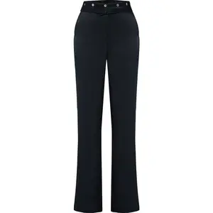 PCFG Woven Pant With Metal Button Detail - Black