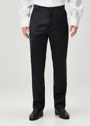 PCFG Shiny Woven Straight Leg Trousers