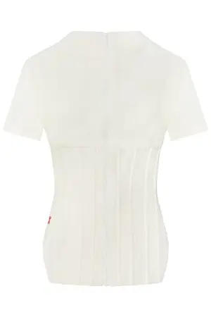 PCFG Tailored Corset Tee Top With Bust Window