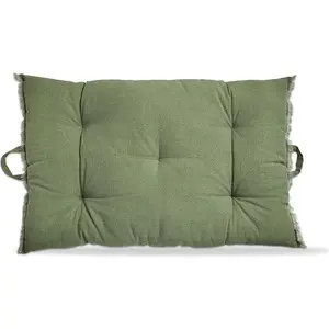 TAG Cotton Yarn Dyed Stone Wash Decorative Throw Pillow - Green