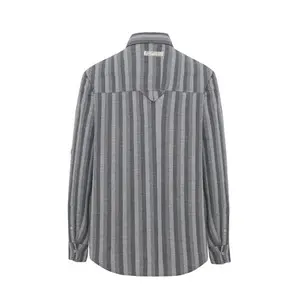 PCFG Linen & Cotton Blend Checked Woven Shirt