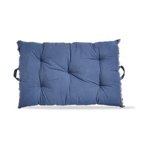TAG Cotton Yarn Dyed Stone Wash Decorative Throw Pillow - Blue