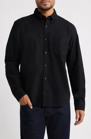 Ag Dean Classic Fit Button-down Shirt - True Black