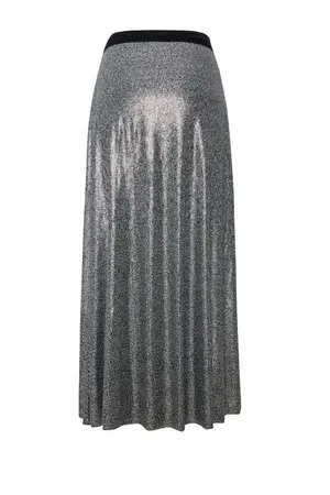 PCFG Sequined Skirt With Contrast Waistband And Slit