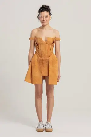 PCFG Corset Dress - Beige