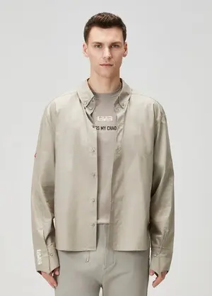 PCFG Pure Cotton Woven Shirt Fit Patch - Beige