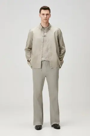 PCFG Pure Cotton Woven Shirt Fit Patch - Beige