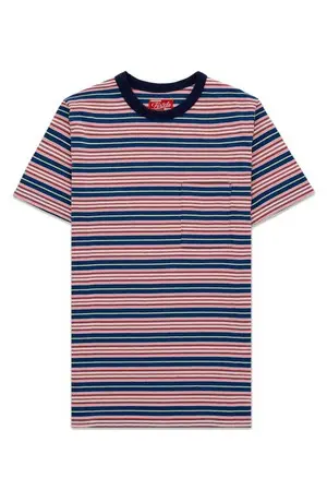 FORTELA Yakut Ribbed Motif T-shirt - Multi Stripe