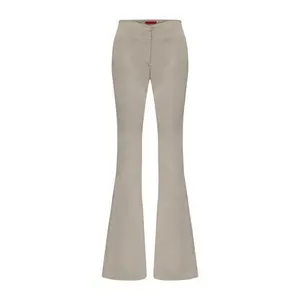 PCFG Linen Blend Woven Pant - Beige-moon Rock