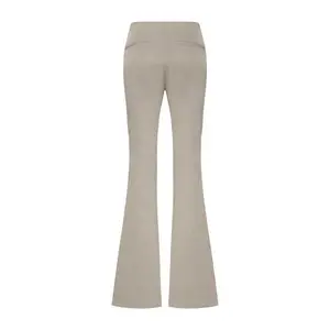 PCFG Linen Blend Shiny Woven Pants - Beige