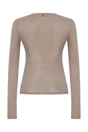 PCFG Silken Touch Sheer Long-sleeve Top