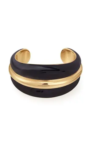 RETRO CHIC Ostuni Bangle Black & Gold