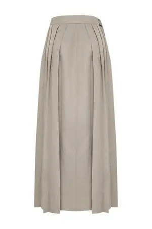 PCFG Linen Blend Shiny Woven Skirt