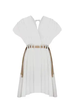 HAVELI Amma Ribbon Dress - White