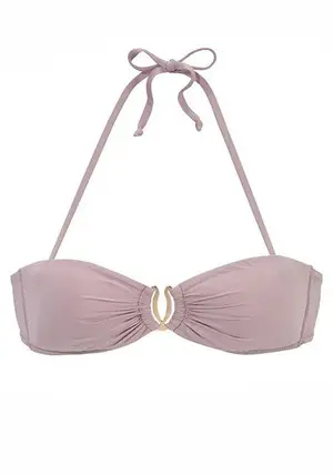 LASCANA Ruched Bandeau Bikini Top