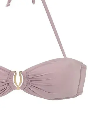 LASCANA Ruched Bandeau Bikini Top