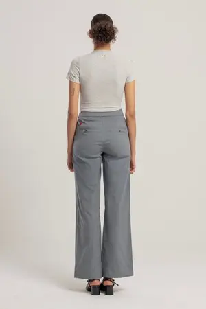 PCFG Cotton Slim Fit Cropped T-shirt - Grey