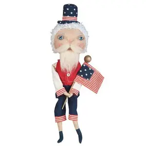 GALLERIE II Samuel Liberty 4th Of July Joe Spencer Gathe Traditions Figurine 15" - Red