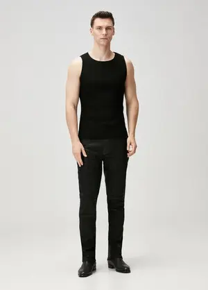 PCFG Pure Cotton Shiny Coated Denim Pants