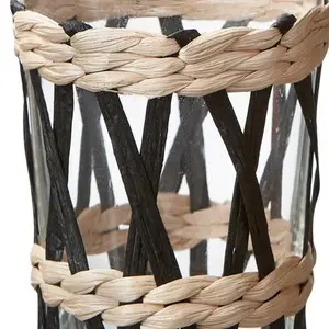TAG Island Collection Clear High Ball Glass With Cattail Sleeve
