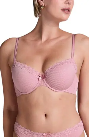 Hunkemoller Lola Padded Underwired Bra - Lilas