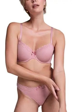 Hunkemoller Lola Padded Underwired Bra - Lilas
