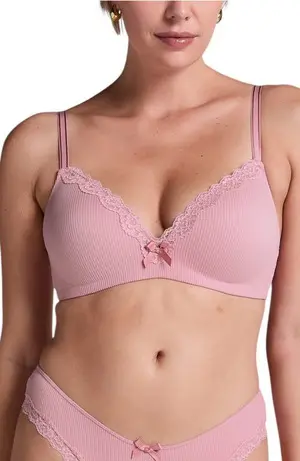 Hunkemoller Lola Padded Non-wired Bra - Lilas